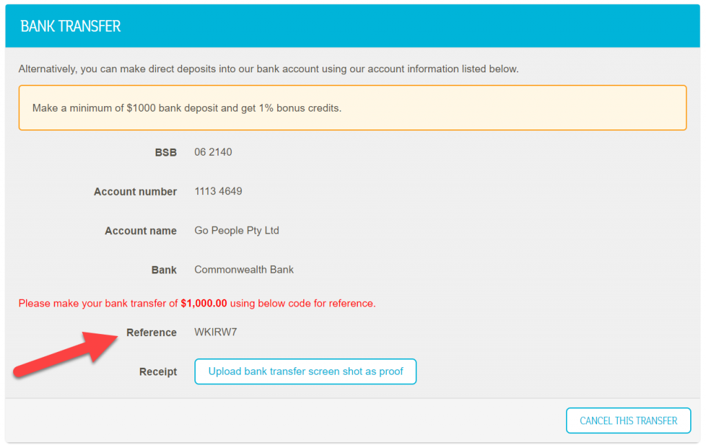 How To Make A Bank Transfer Go People Help Center How To Make A Bank Transfer Go People Help Center